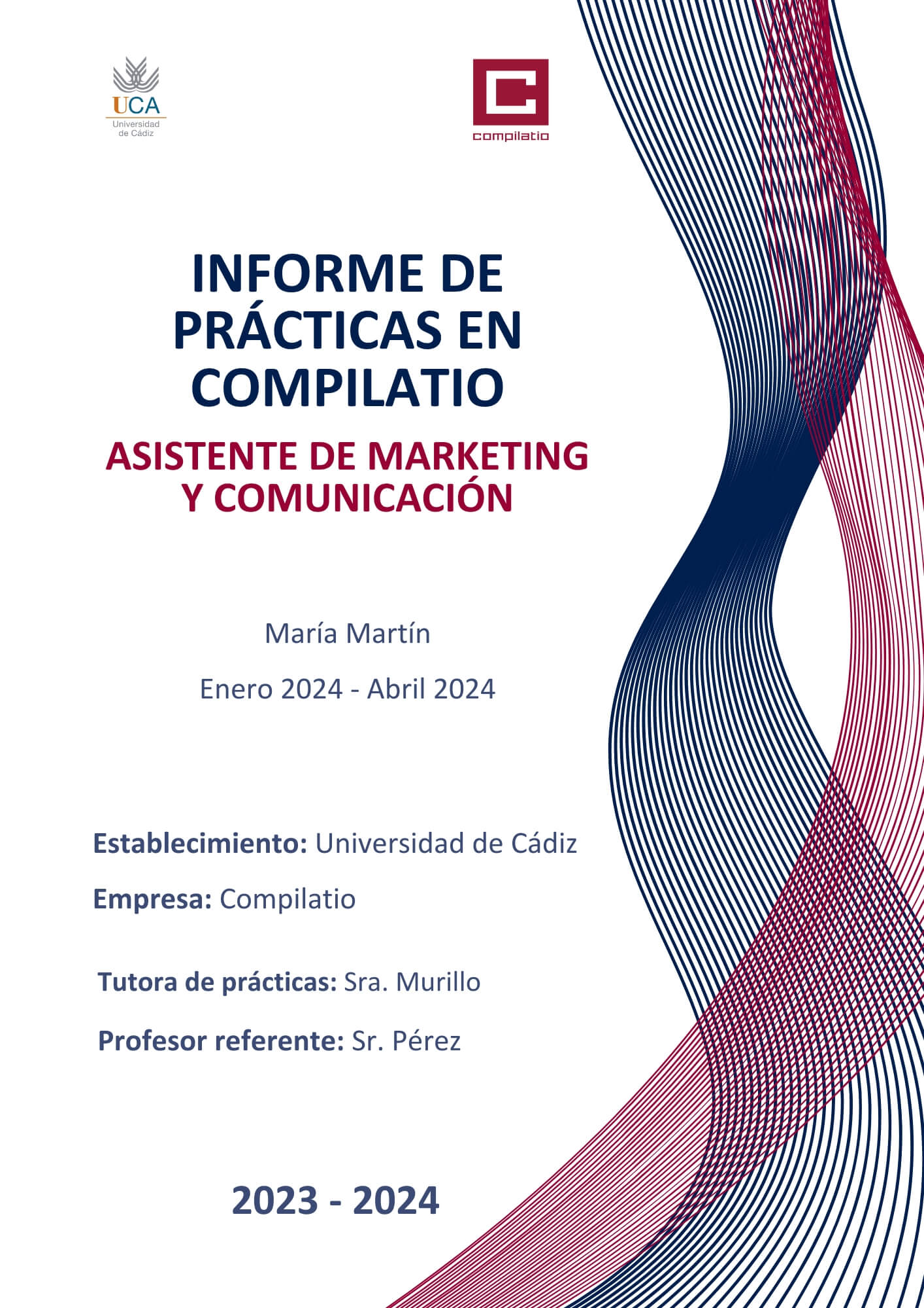 Ejemplo de Portada Informe de Prácticas | Guía Rápida y Plantillas